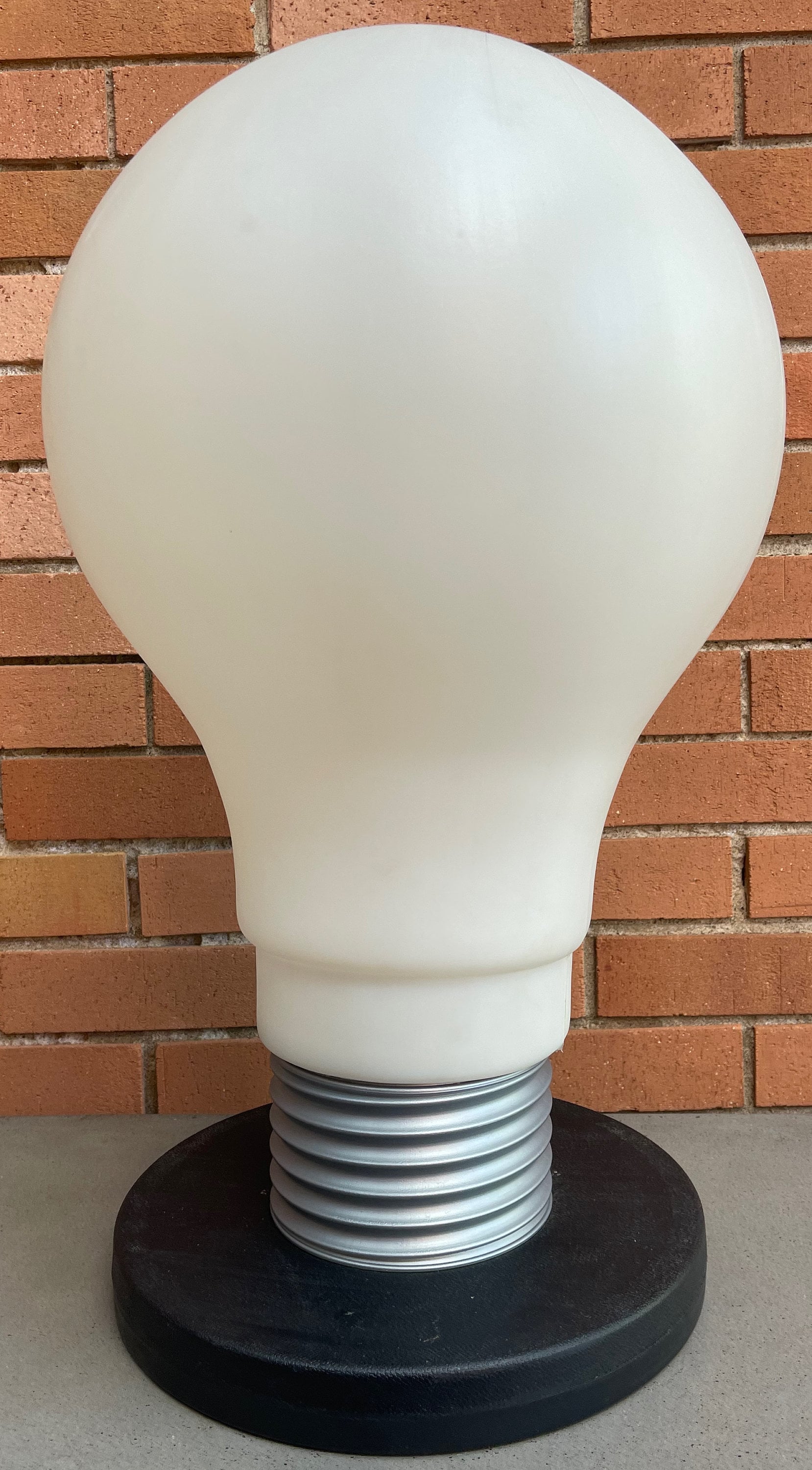 Vintage 1970s 80s Molded Hard Plastic Light Bulb Lamp Pop Art Lighting ...