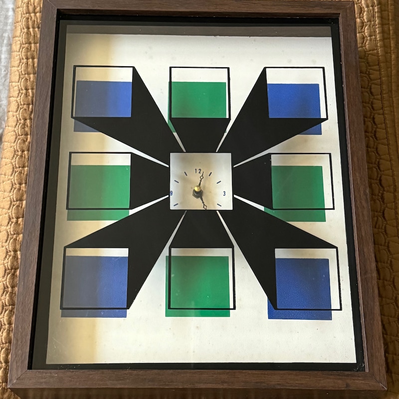 Mcm Desk Clock - Etsy