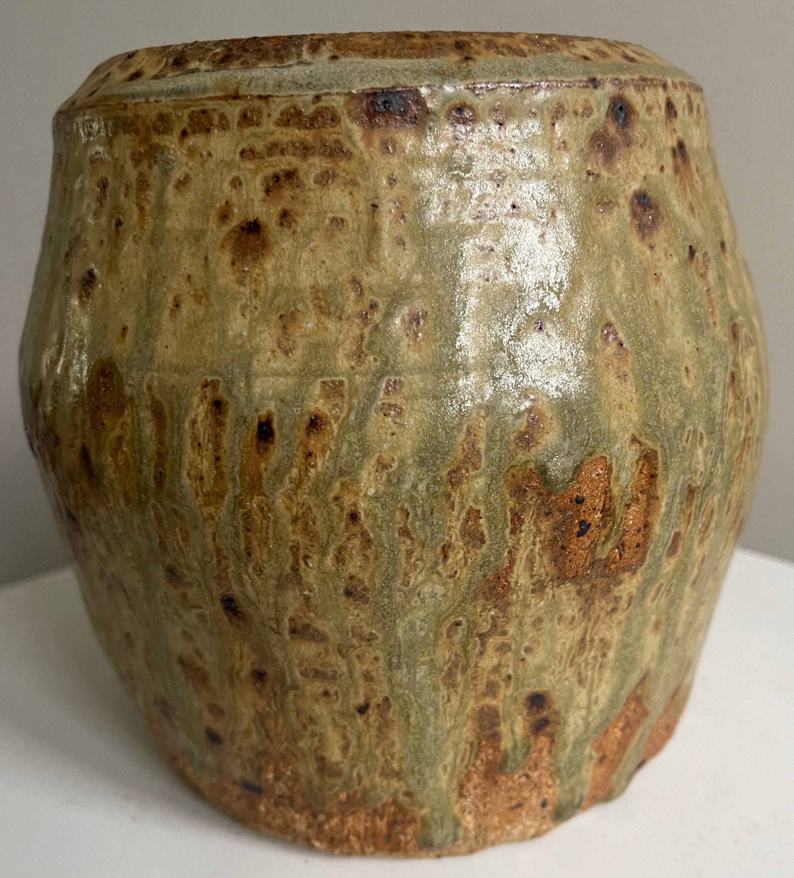 Vintage 70s Ceramic Stoneware Studio Pottery Decorative Vase Mid ...