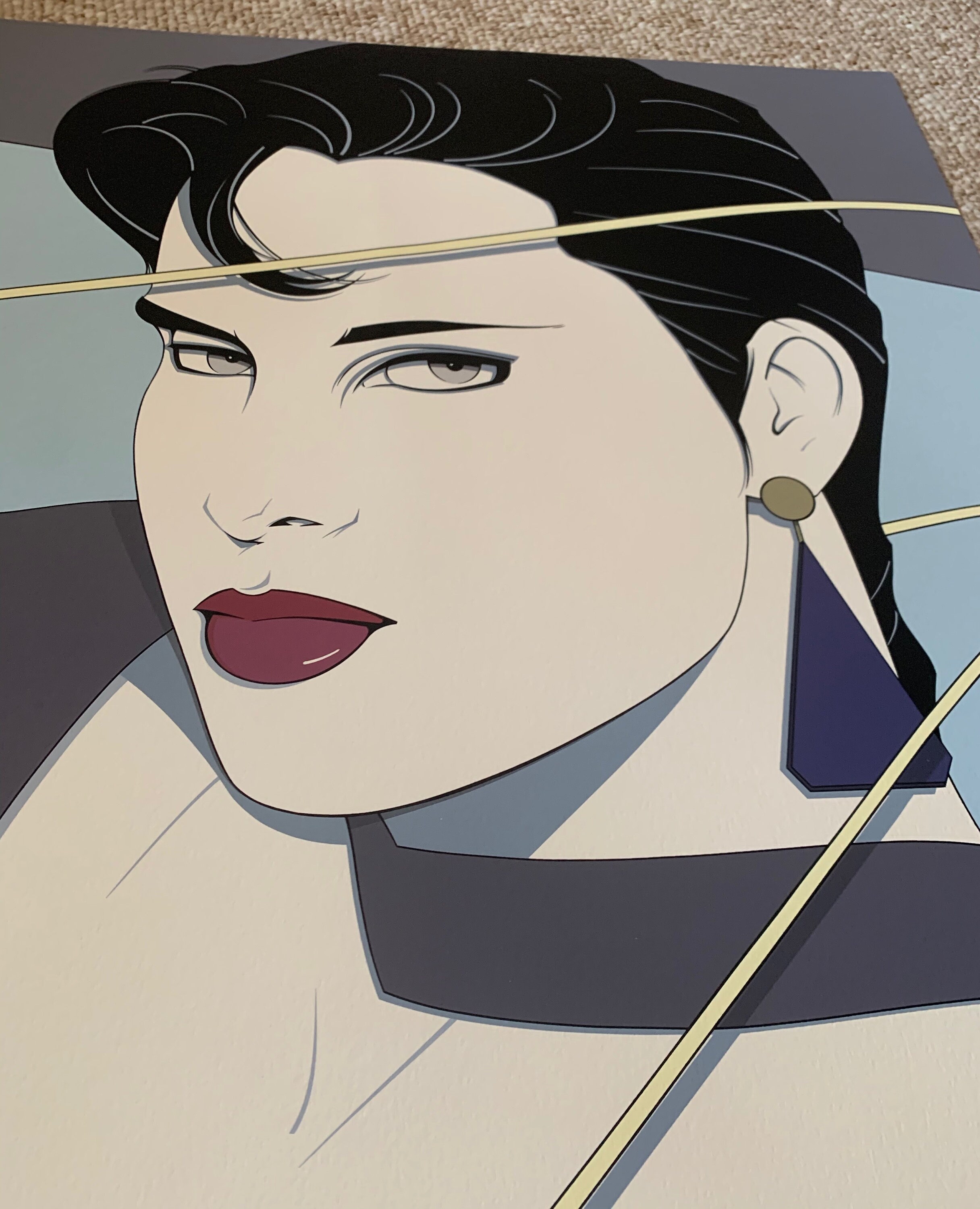 Vintage Nagel Serigraph Wall Hanging Modern Art Chicago Dumas Mirage ...