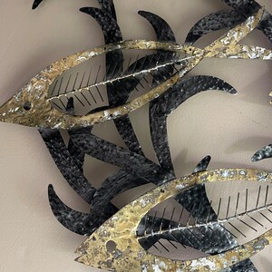 Vintage Curtis Jeré Sculptural Atomic Fish Metal Wall Hanging Modern ...