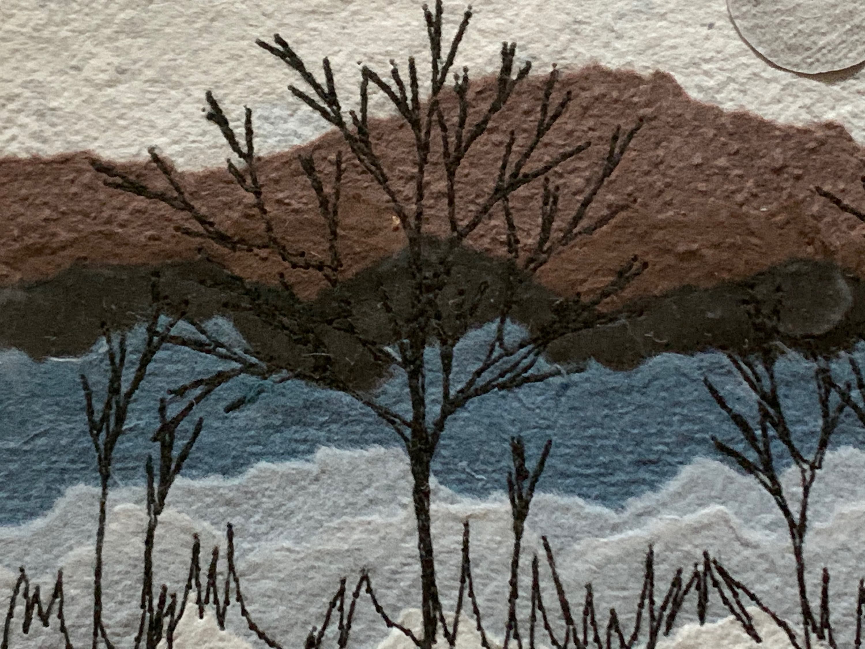 Vintage M.P. Marion Prints and Pulper Paper Mill Collage Mixed Media ...