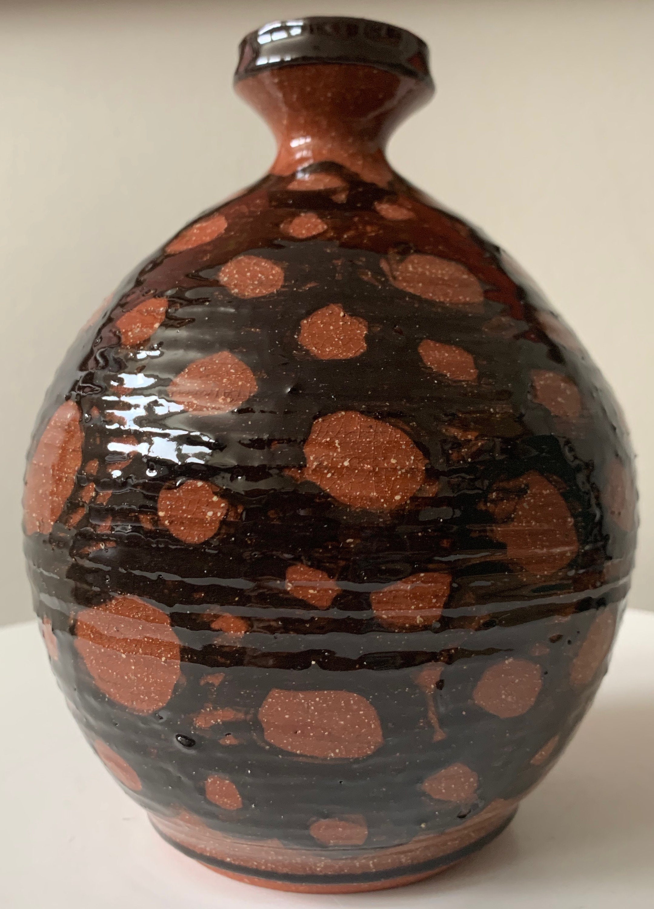 Vintage 70s Stoneware Ceramic Studio Pottery Vase Deyoe Frith Mid ...