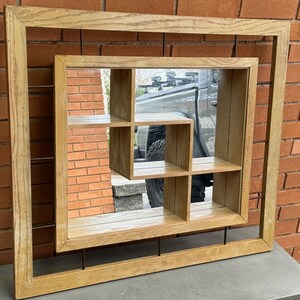 Vintage 1950s Mirrored Wood Metal Shadow Box Atomic Era Mid Century ...
