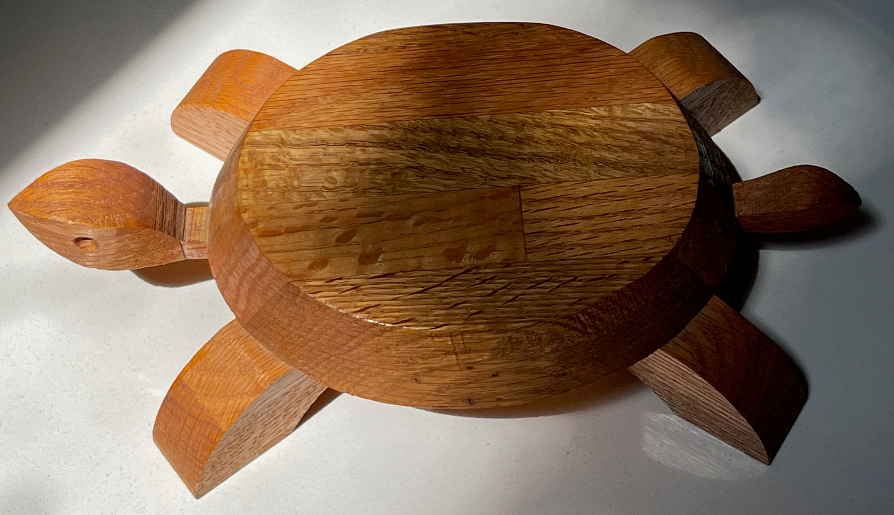 Vintage 1970s Handcrafted Sculptural Wood Turtle Figure Modern Art ...