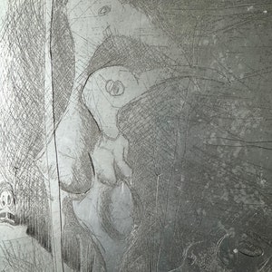 Rare Vintage Metal Printing Plate Abstract Birds Charles Shoemaker ...