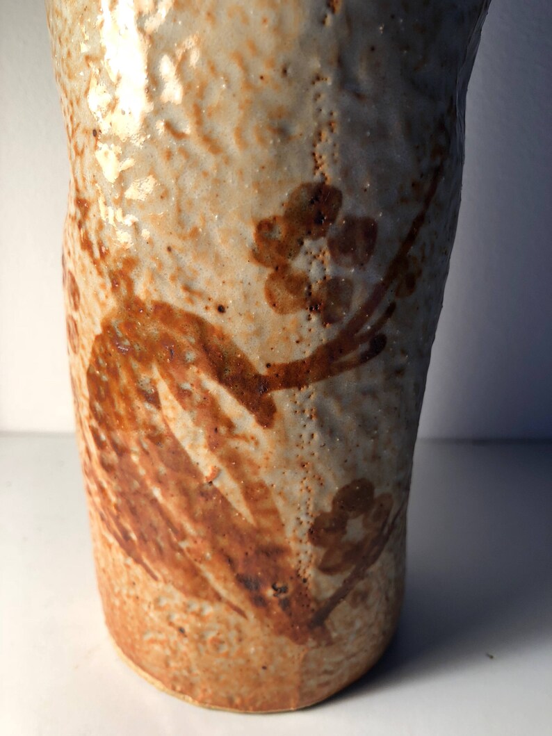 Unusual Vintage 70s Ceramic Stoneware Pottery Vase Retro Mid Century ...