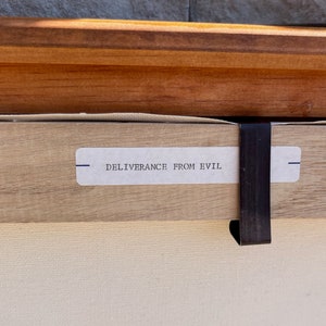 Vintage Abstract Shapes Acrylic Painting Modern Art Wall Hanging Signed ...