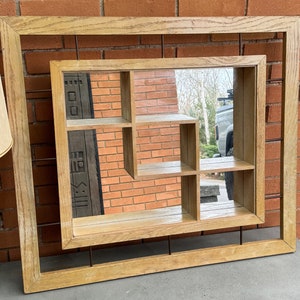 Vintage 1950s Mirrored Wood Metal Shadow Box Atomic Era Mid Century ...