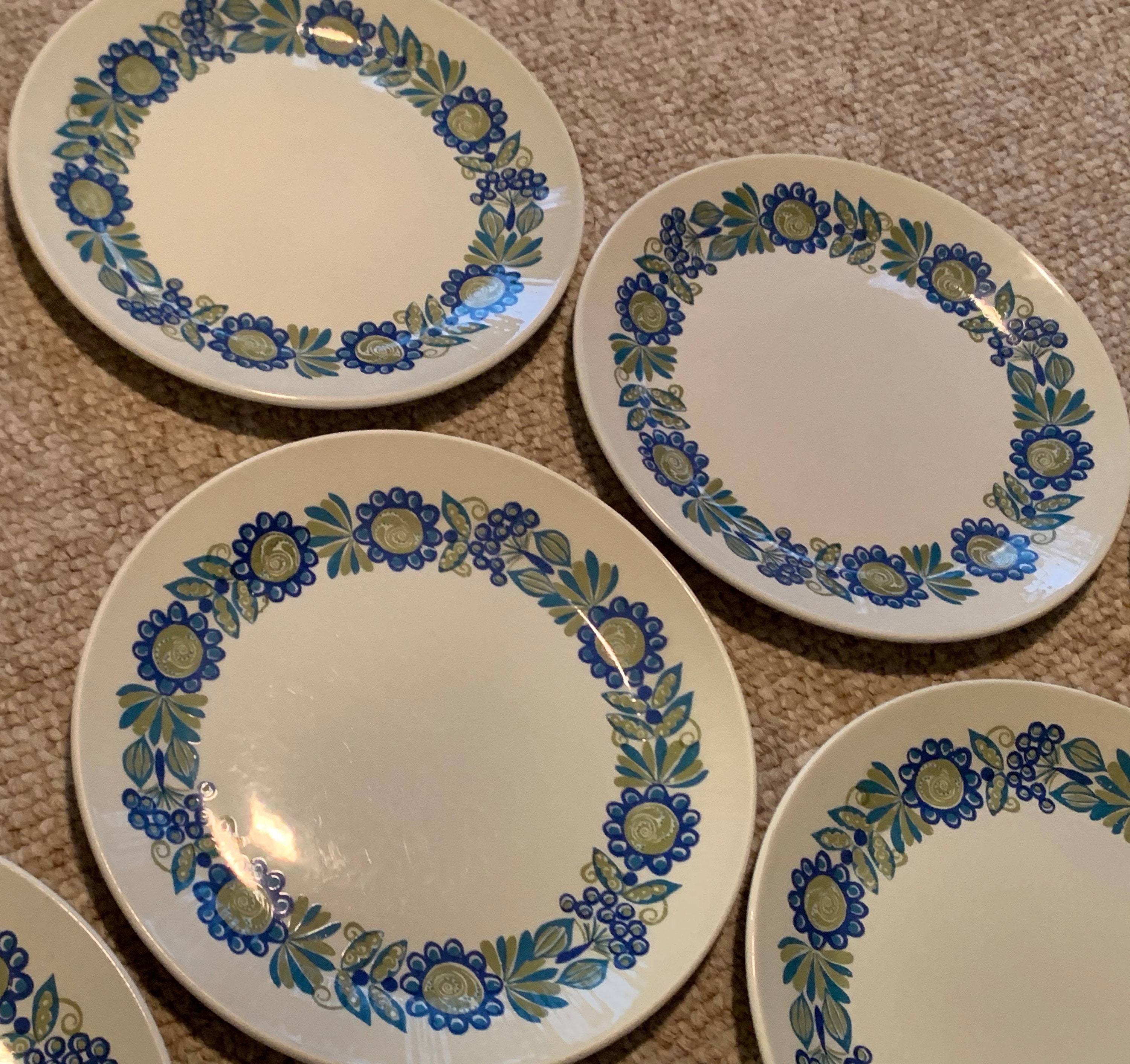 Set 8 Figgjo Flint Norway Tur Viking Turi Design Gramstad Oliver Dinner ...