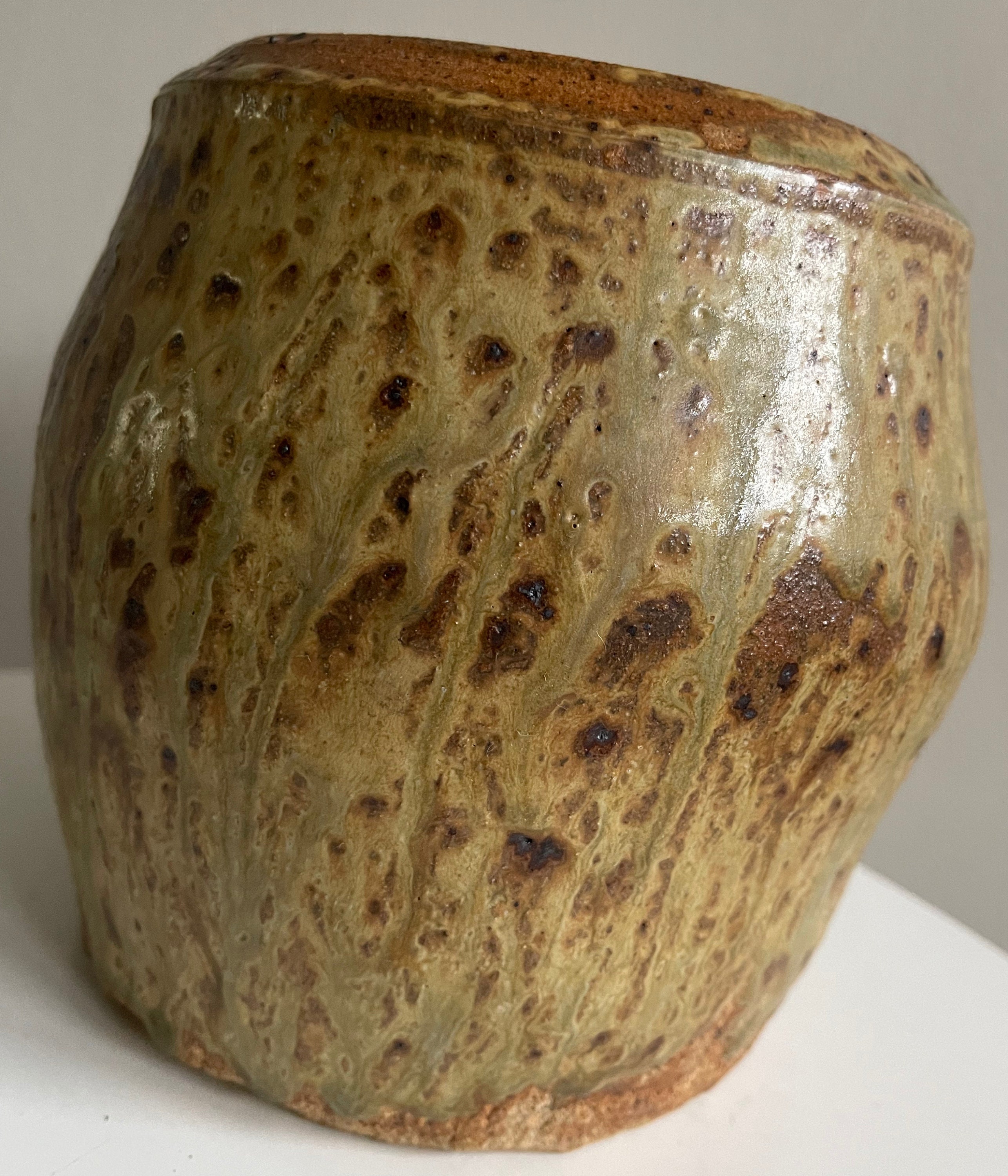 Vintage 70s Ceramic Stoneware Studio Pottery Decorative Vase Mid ...