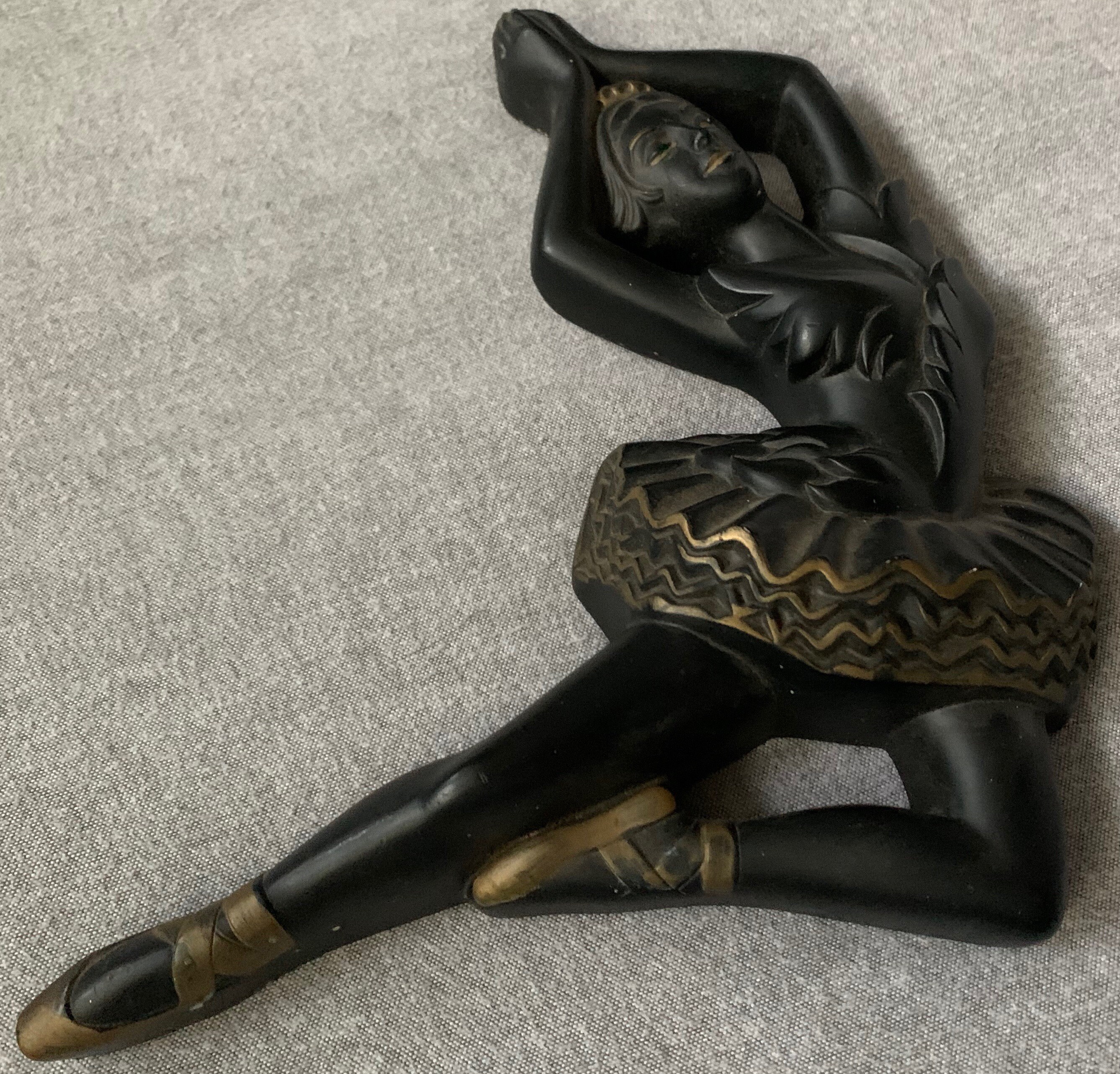 Vintage 70s Miller Studios Chalkware Ballerina Ballet Dancer Plaque ...
