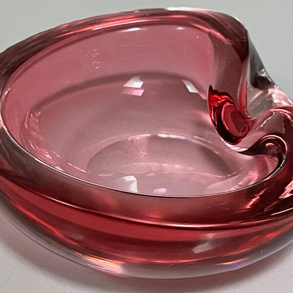 Pink Glass Ashtray - Etsy