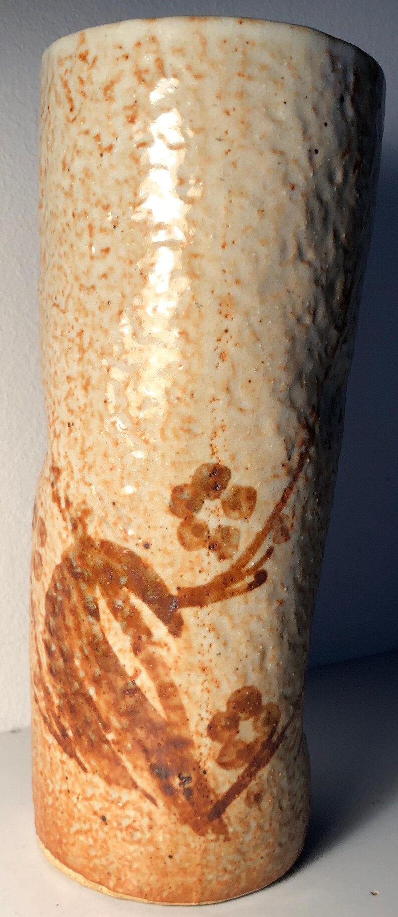Unusual Vintage 70s Ceramic Stoneware Pottery Vase Retro Mid Century ...