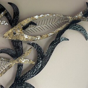 Vintage Curtis Jeré Sculptural Atomic Fish Metal Wall Hanging Modern ...