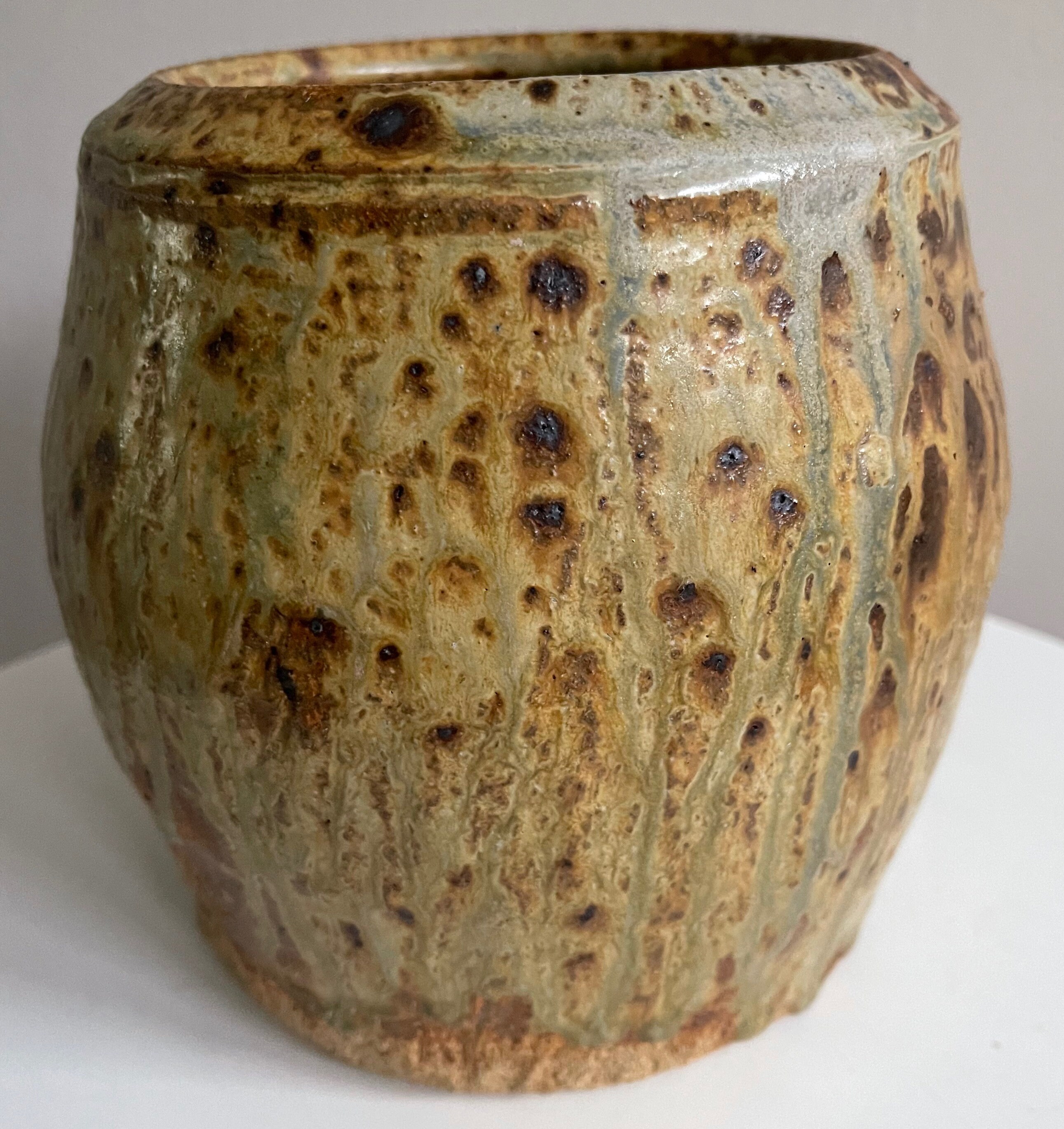 Vintage 70s Ceramic Stoneware Studio Pottery Decorative Vase Mid ...