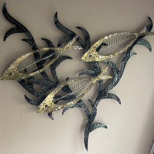 Vintage Curtis Jeré Sculptural Atomic Fish Metal Wall Hanging Modern ...