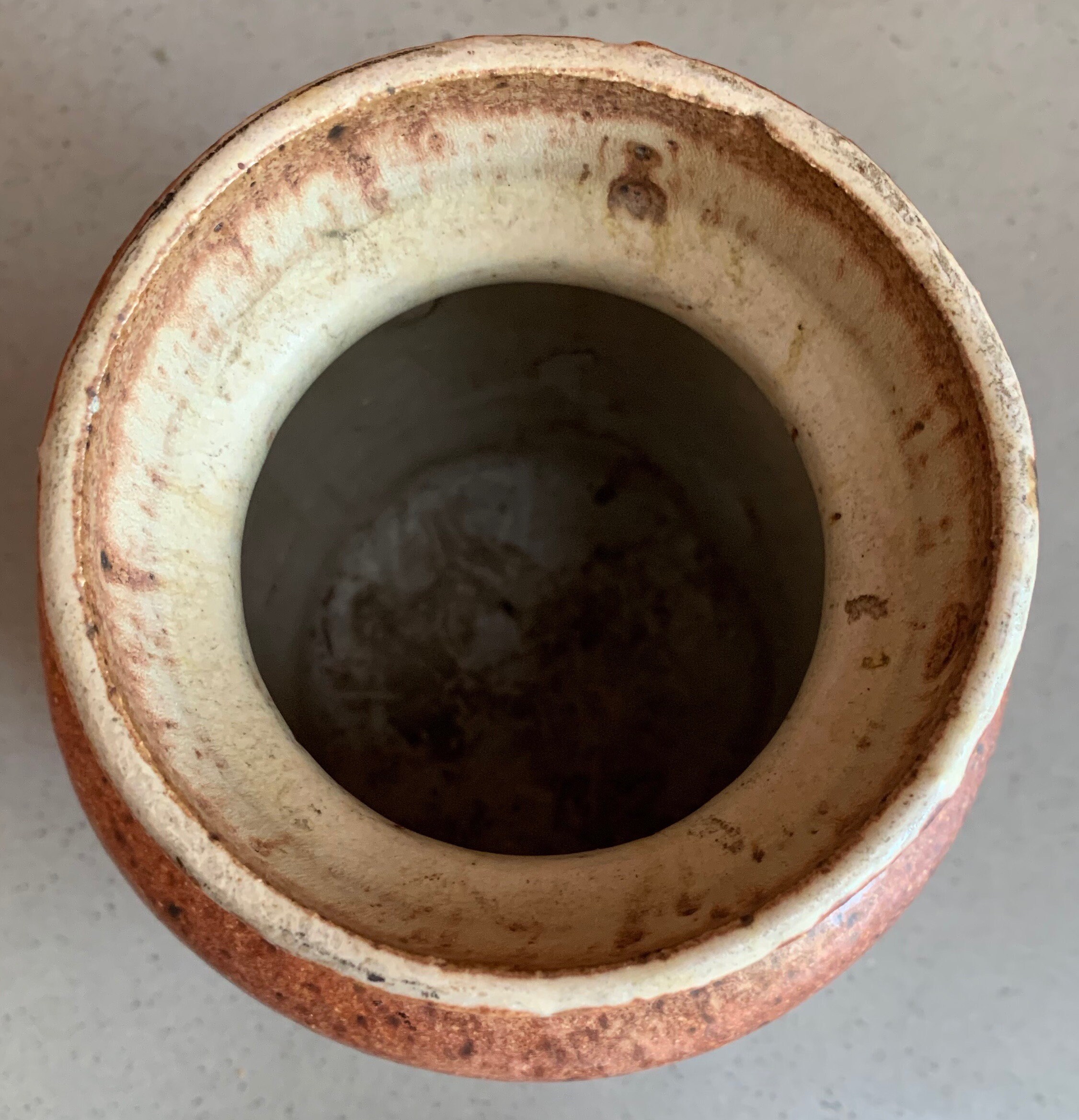 Vintage 70s Ceramic Stoneware Studio Pottery Vase Planter Mid Century ...