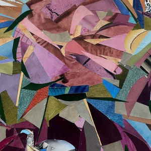 Colorful Contemporary Still Life Paper Collage Assemblage Modern Wall ...