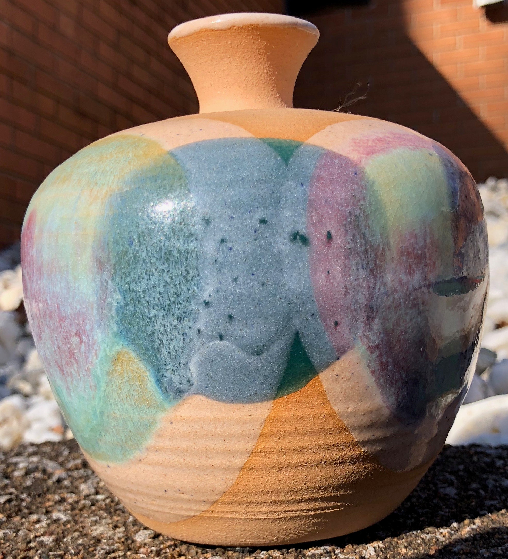 Contemporary 90s Ceramic Stoneware Decorative Vase Modern Studio ...