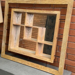 Vintage 1950s Mirrored Wood Metal Shadow Box Atomic Era Mid Century ...