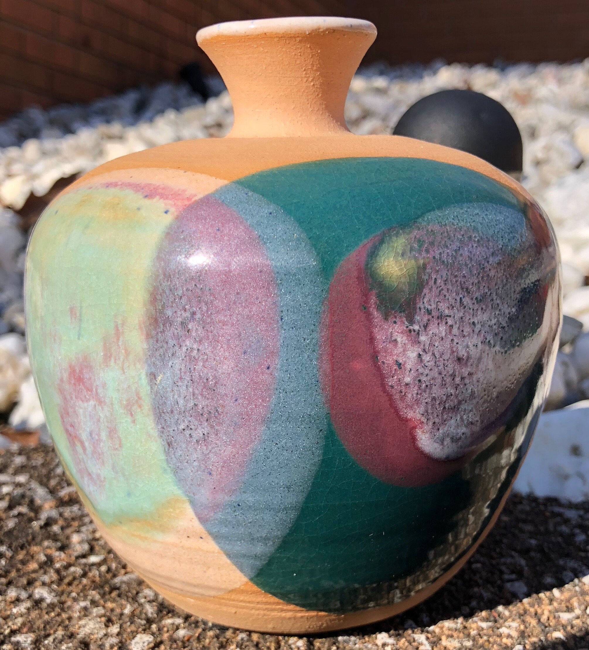 Contemporary 90s Ceramic Stoneware Decorative Vase Modern Studio ...