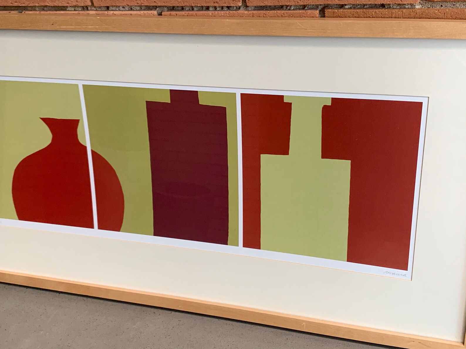 Contemporary Abstract Print Bottle Jars Shapes Modern Art Wall - Etsy