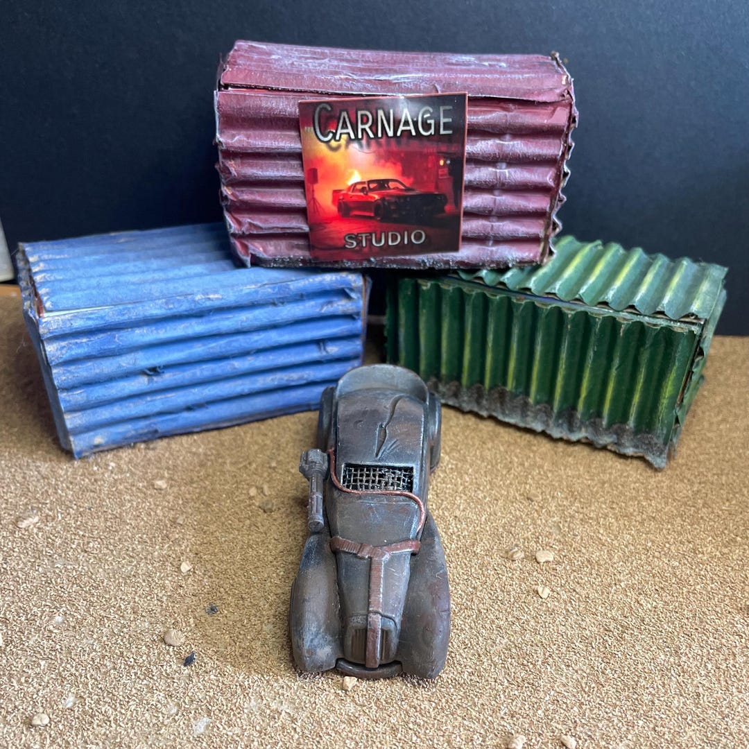 Rod - a Post Apocalyptic Wasteland Car for Games Such as Gaslands. 1/64 ...