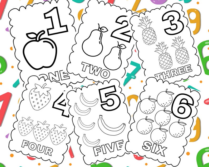 20 Printable Numbers Coloring Pages, Coloring Pages for Learning ...