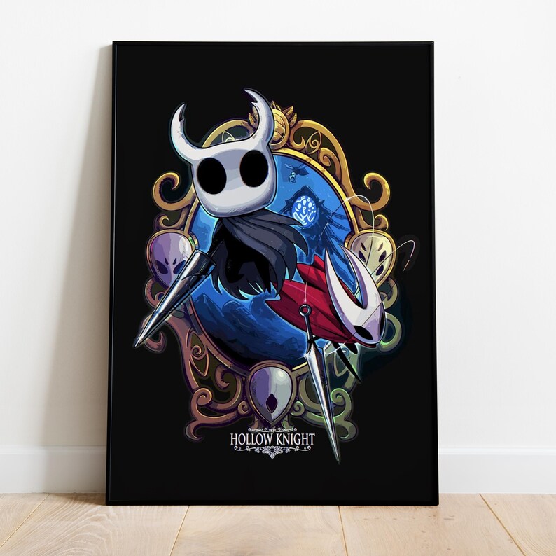 Hollow Knight Poster | Hallownest Wall Art | Rolled Canvas Print ...