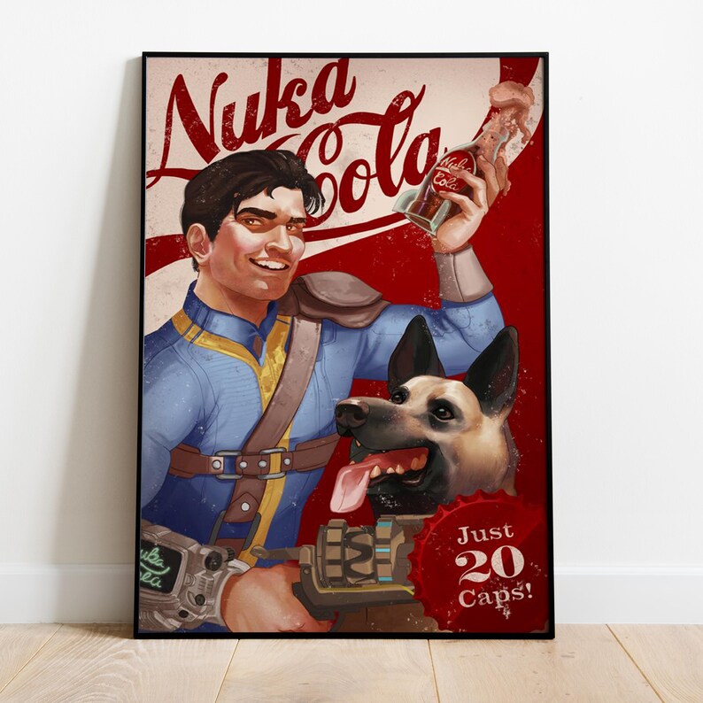 Nuka Cola Poster | Nuka World Wall Art | Matte Paper Print | Video Game ...