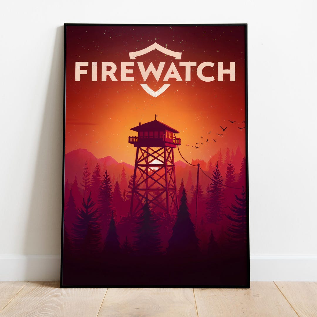 Firewatch Poster | Adventure Game Wall Art | Matte Paper Print | Video ...
