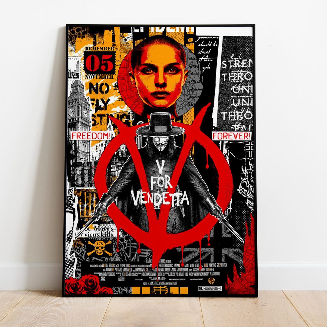 V for Vendetta Poster | High Quality Ready to Print | Matte Paper Print ...