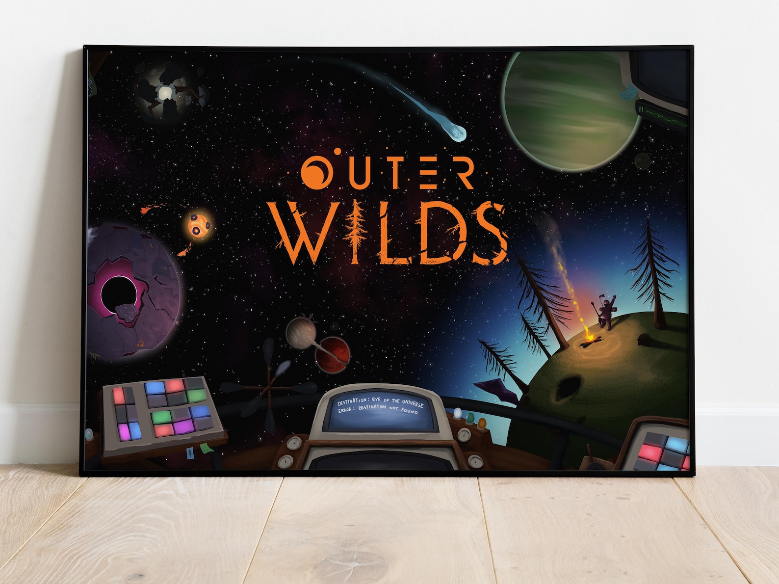 Outer Wilds Poster | Adventure Game Wall Art | Matte Paper Print ...