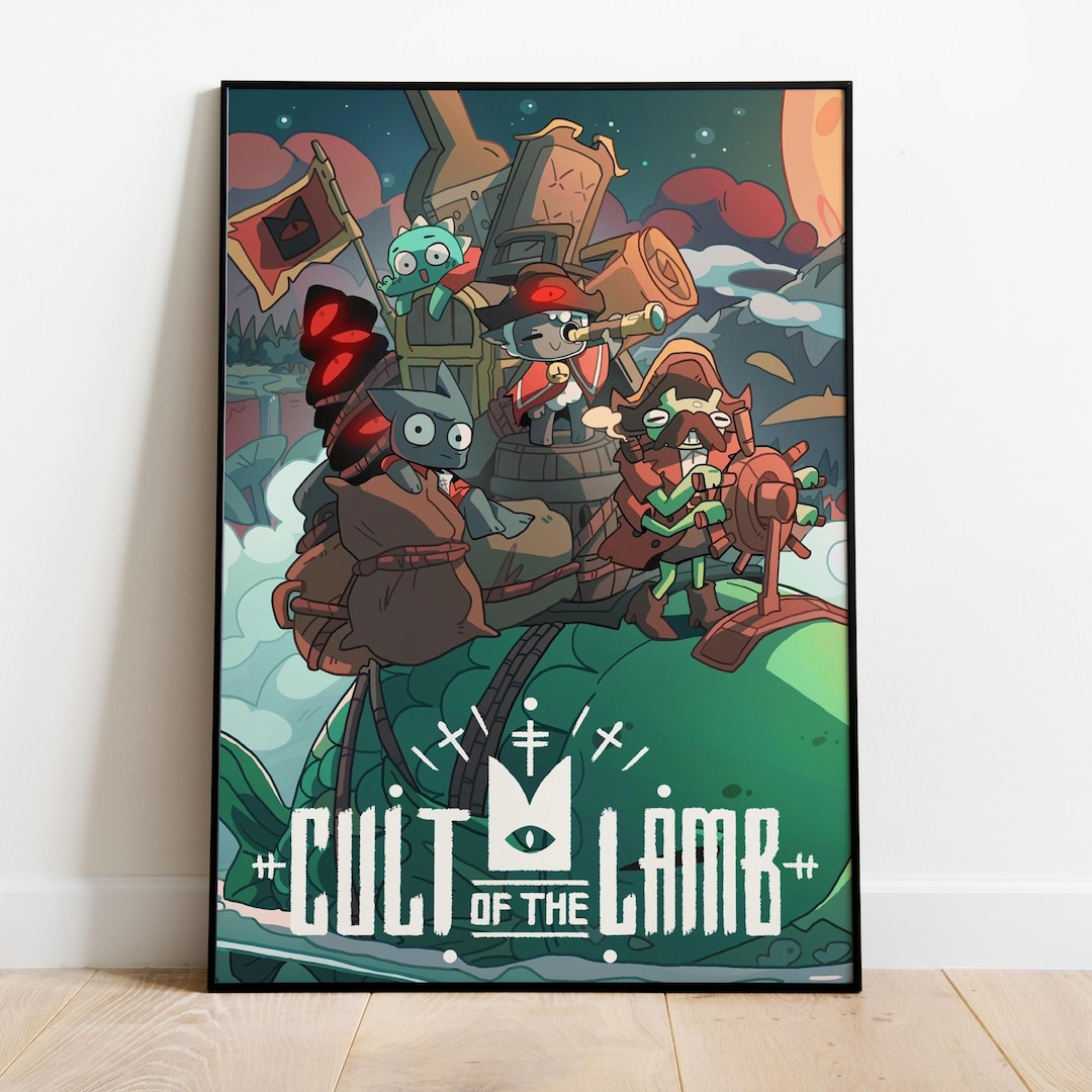 Cult of the Lamb Poster | the Lamb Wall Art | Matte Paper Print | Video ...
