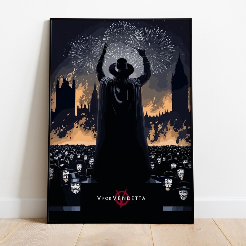V for Vendetta Poster | High Quality Ready to Print | Matte Paper Print ...