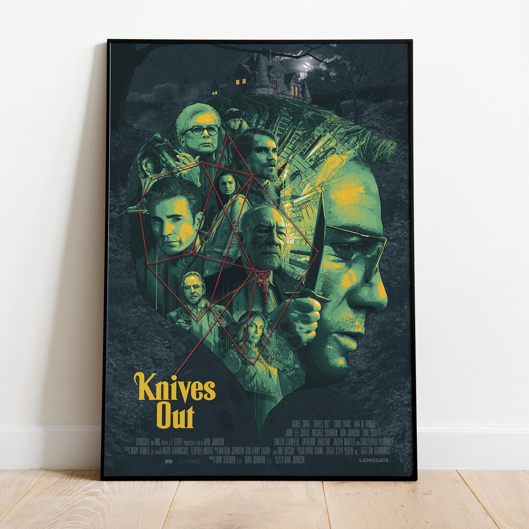 Knives Out Poster | High Quality Ready to Print | Matte Paper Print ...
