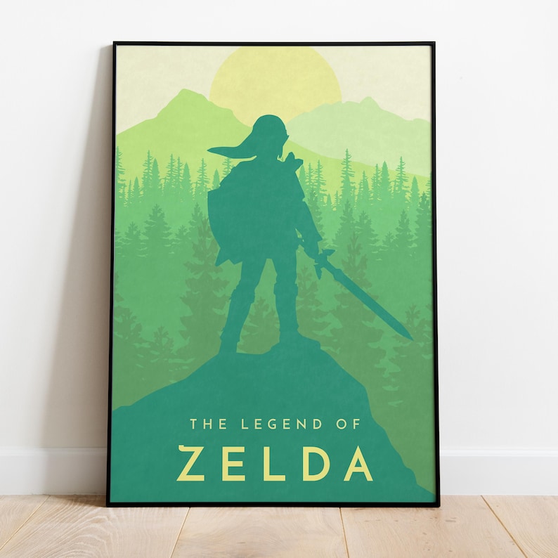 The Legend of Zelda Poster | Hyrule Wall Art | Matte Paper Print ...