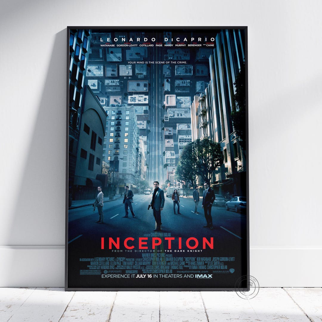 Inception Movie Poster : Dicaprio Film Art Print - Etsy