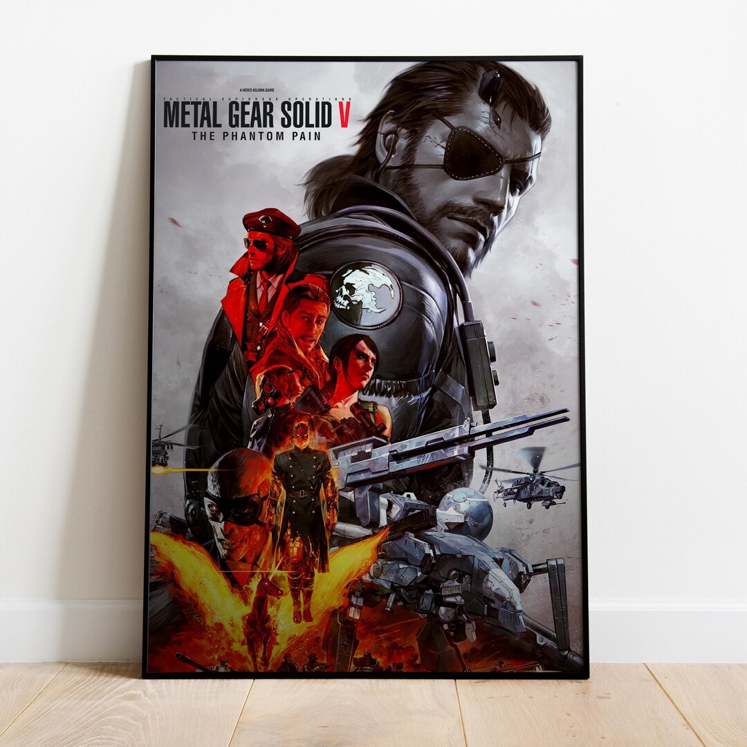 Metal Gear Solid Poster | Big Boss Wall Art | Matte Paper Print | Video ...
