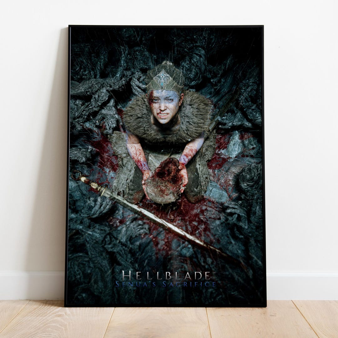 Hellblade Poster | Senua's Sacrifice Wall Art | Matte Paper Print ...