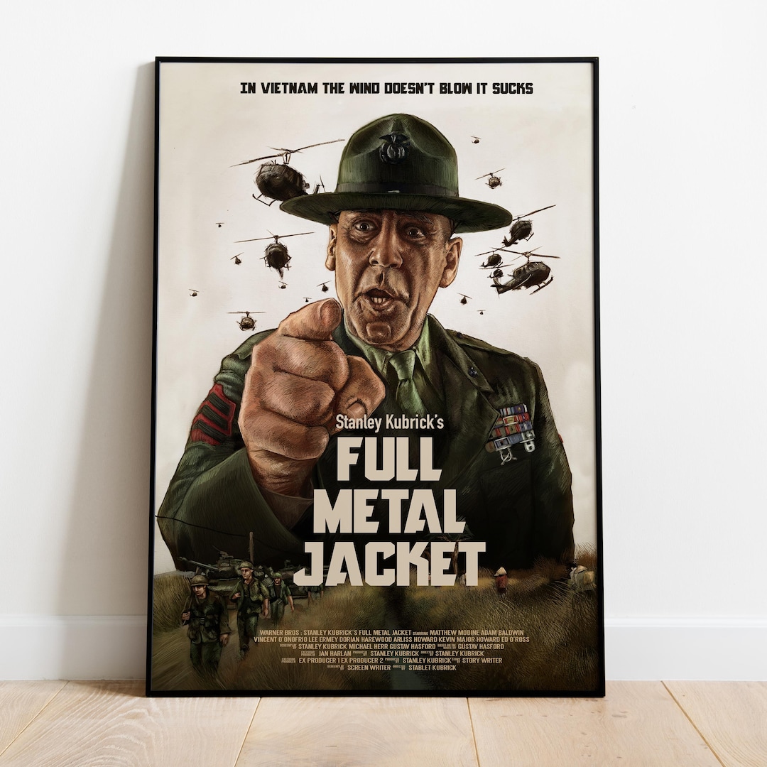 Full Metal Jacket Poster | High Quality Ready to Print | Rolled Canvas ...