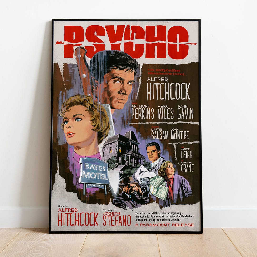Psycho Poster | High Quality Ready to Print | Matte Paper Print | Movie ...