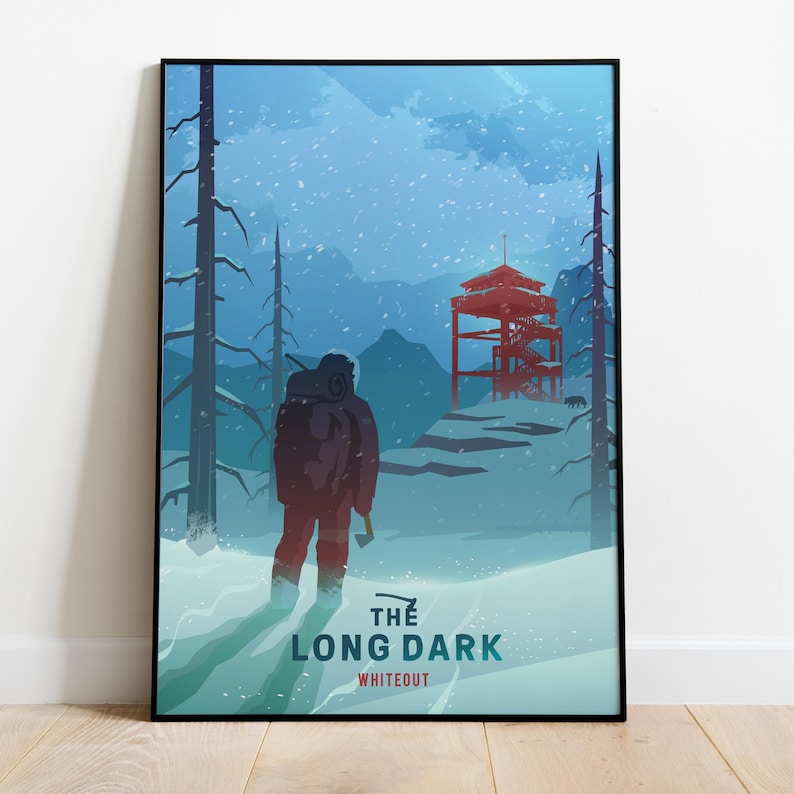 The Long Dark Poster | Survival Game Wall Art | Rolled Canvas Print ...