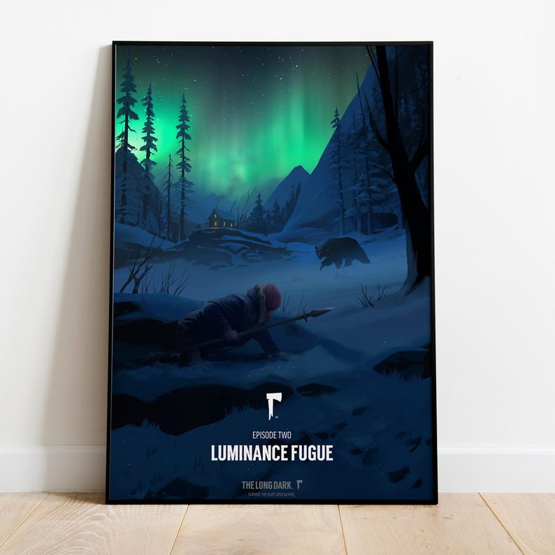 The Long Dark Poster | Survival Game Wall Art | Rolled Canvas Print ...