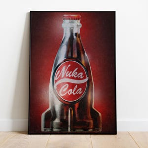 Nuka Cola Poster | Nuka World Wall Art | Matte Paper Print | Video Game ...
