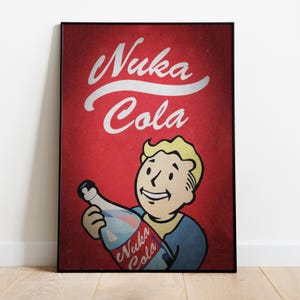 Nuka Cola Poster | Nuka World Wall Art | Matte Paper Print | Video Game ...