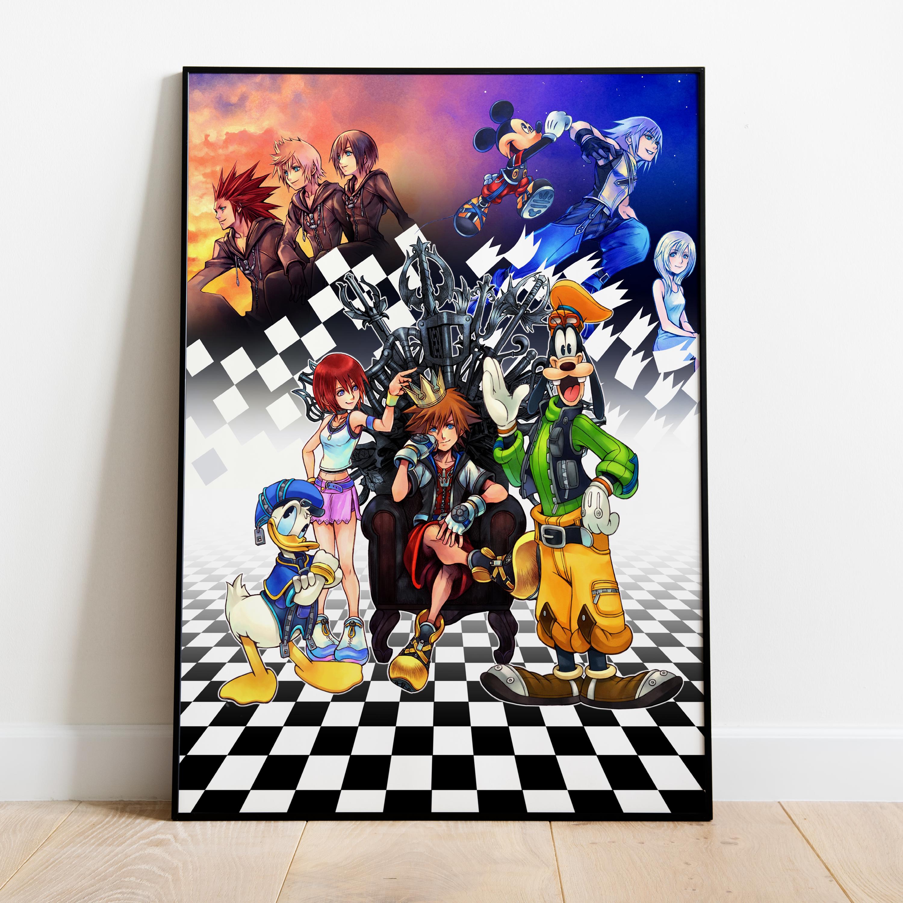 Kingdom Hearts Poster | Sora Wall Art | Matte Paper Print | Video Game ...