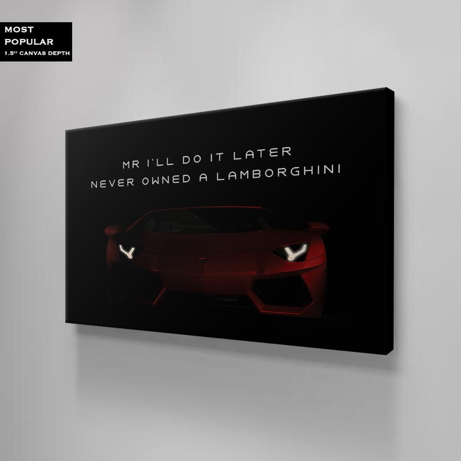 Lamborghini Canvas Art | Motivational Quote, Luxury Car Decor - Etsy
