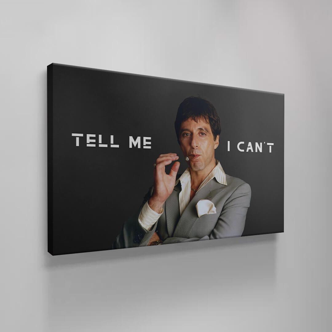 Scarface Canvas Art: Motivational Office Wall Decor - Etsy